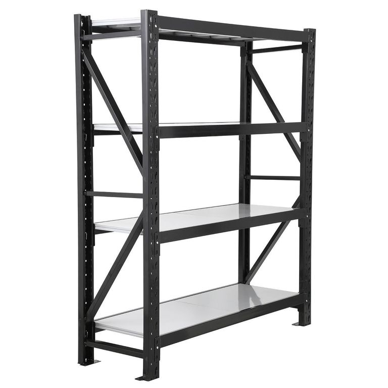 AUTORODEC - Estante Auto-P 4 Nivel(es) 150x180x50 cm Negro | Ofertitas