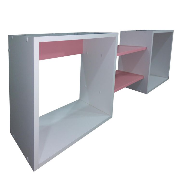 MUEBLES KIDS - Repisa Cubo Melamina 4 Nivel(es) 120x40x25 cm Rosado ...