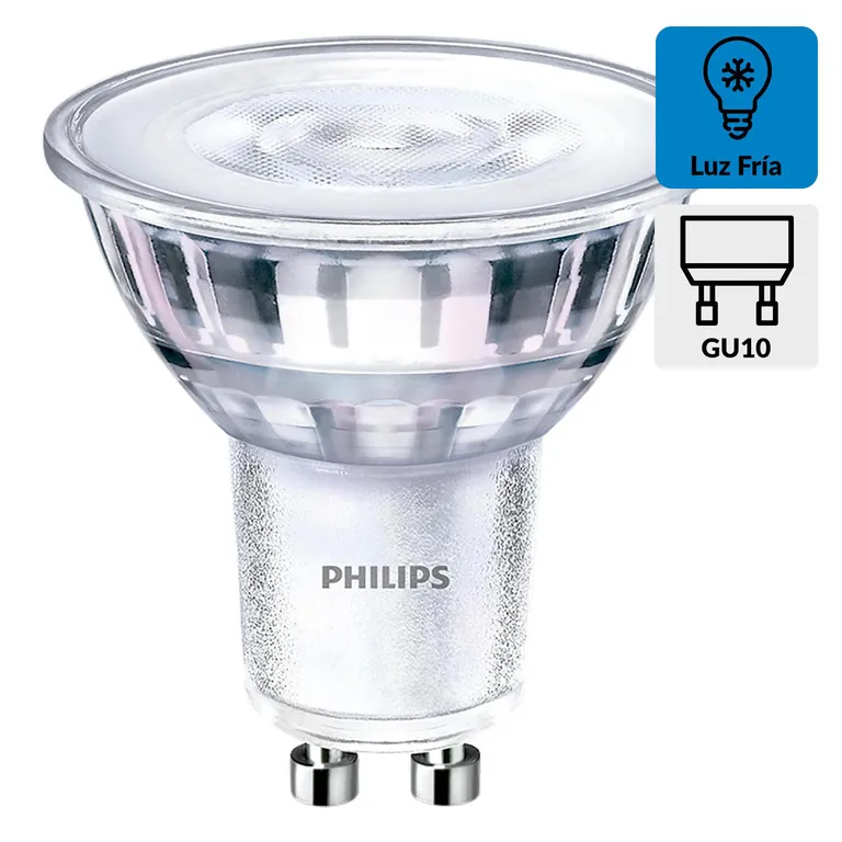 PHILIPS - Ampolleta Led 5 W GU10 420 lm Luz Día | Ofertitas
