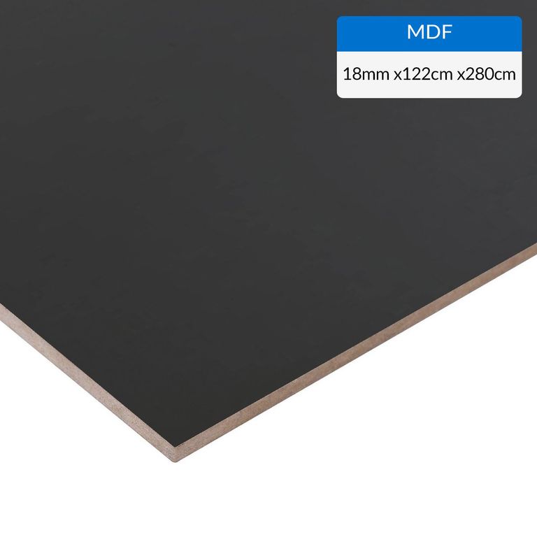 IMPERIAL - MDF Melasek Super Matte Negro 18 mm 183x250 cm | Ofertitas