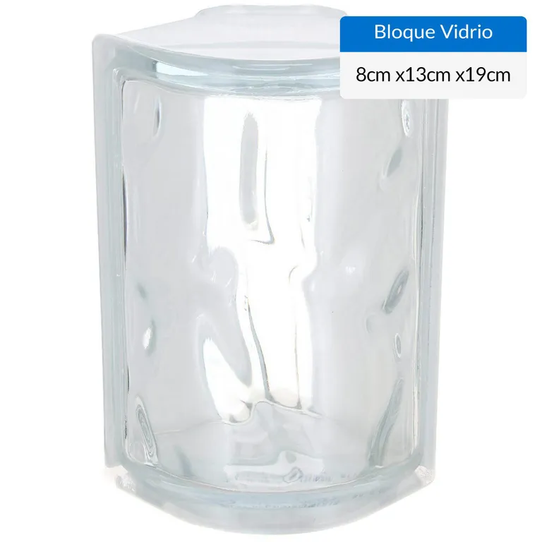 HOLZTEK - Bloque Vidrio Esquinero Tranparente 13x19x0.8 cm 80002-CB ...