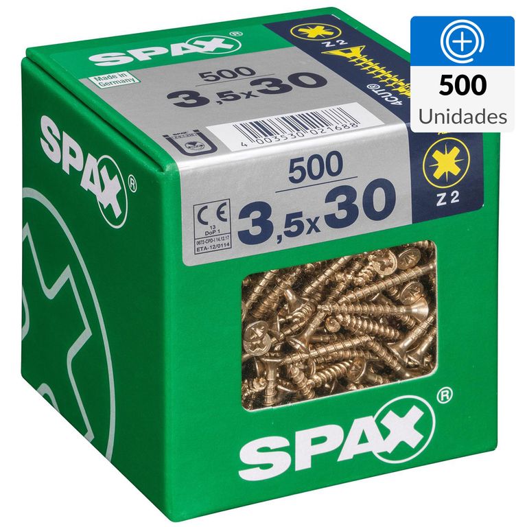 SPAX AMERICAN SCREW - Tornillo Spax Tirafondo Cabeza Plana Madera ...