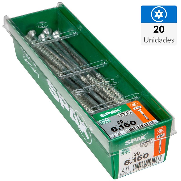 SPAX AMERICAN SCREW - Tornillo Spax Tirafondo Cabeza Plana Madera ...