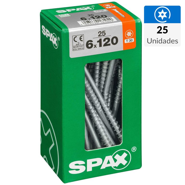 SPAX AMERICAN SCREW - Tornillo Spax Tirafondo Cabeza Plana Madera ...