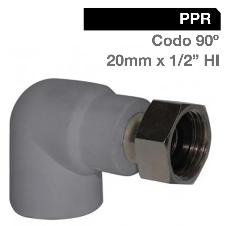 HOFFENS - Codo PPR 20 mm X 1/2" Hi Girable | Ofertitas