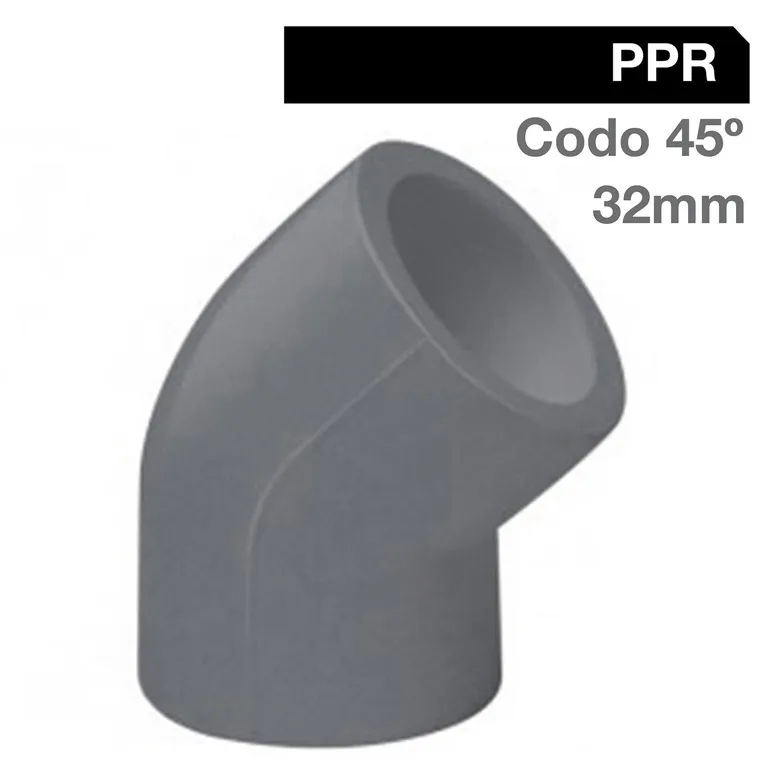 HOFFENS - Codo PPR 45° 32 mm. Gris | Ofertitas