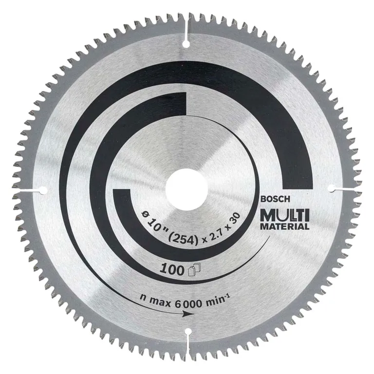 BOSCH - Disco de sierra circular 10" 100 dientes multimaterial | Ofertitas