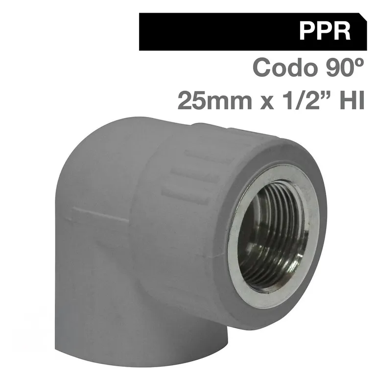 HOFFENS - Codo Fusión PPR 25 X 1/2 Hi Metal | Ofertitas