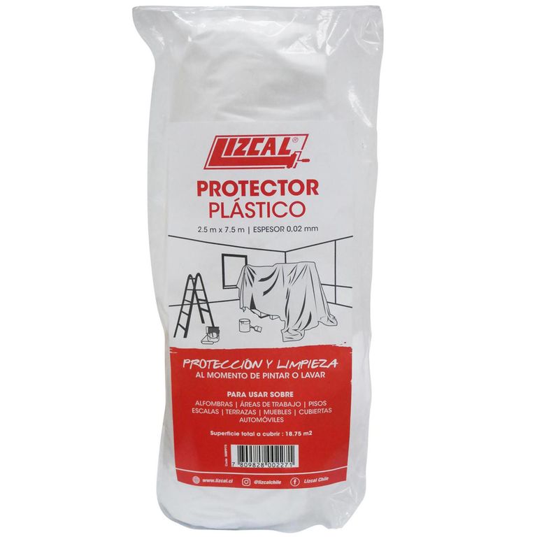 LIZCAL - Protector Plásticos Alta Densidad. Rollo 2,5m x 7,5m. Total 18 ...