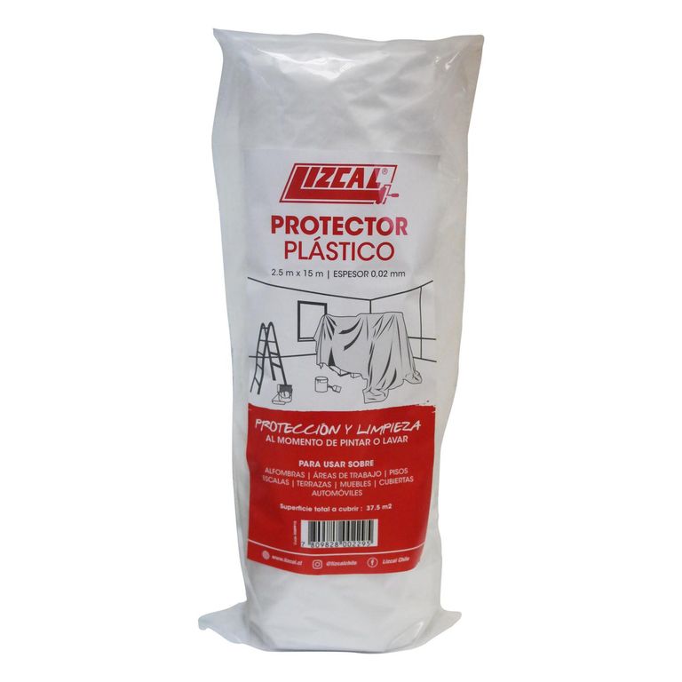LIZCAL - Protector Plásticos Alta Densidad. Rollo 2,5m x 15m. Total 37 ...