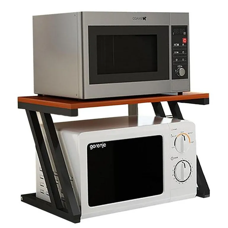 IMPORTADORA USA - Repisa organizador microondas madera Negro y Café ...