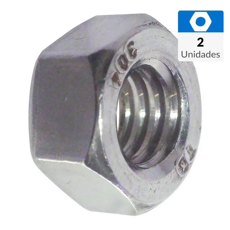 MAMUT - Tuerca hexagonal inoxidable unc 1/4 2unid | Ofertitas