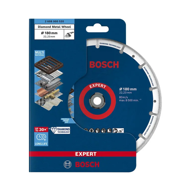 BOSCH - Disco diamantado Expert multimaterial 180X22,23mm | Ofertitas