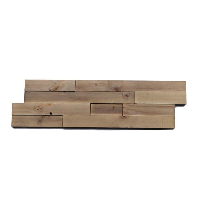 Fachaleta de Madera Sustentable 24x88 cm Conguillío Natural 1 m2 ...