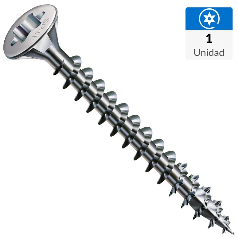 SPAX AMERICAN SCREW - Tornillo Tirafondo Cabeza Plana Madera Aglomerada 140 mm 8 mm 1 unidad(es ...