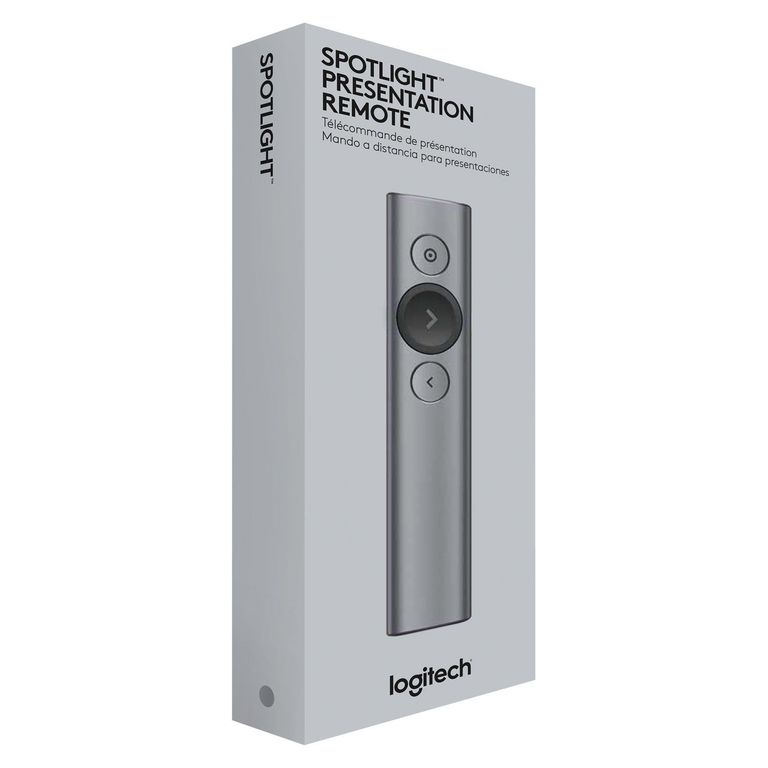 Logitech - Puntero Presentador Inalámbrico Spotlight Logitech 30m Bt ...