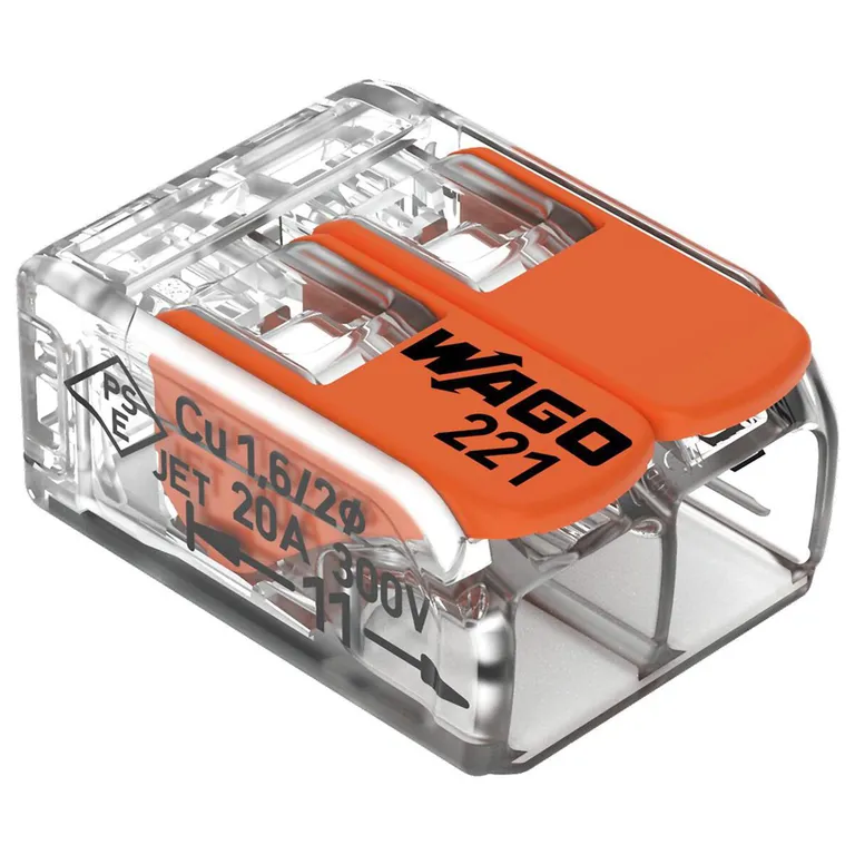 WAGO - Pack 6 conector 2 cables | Ofertitas