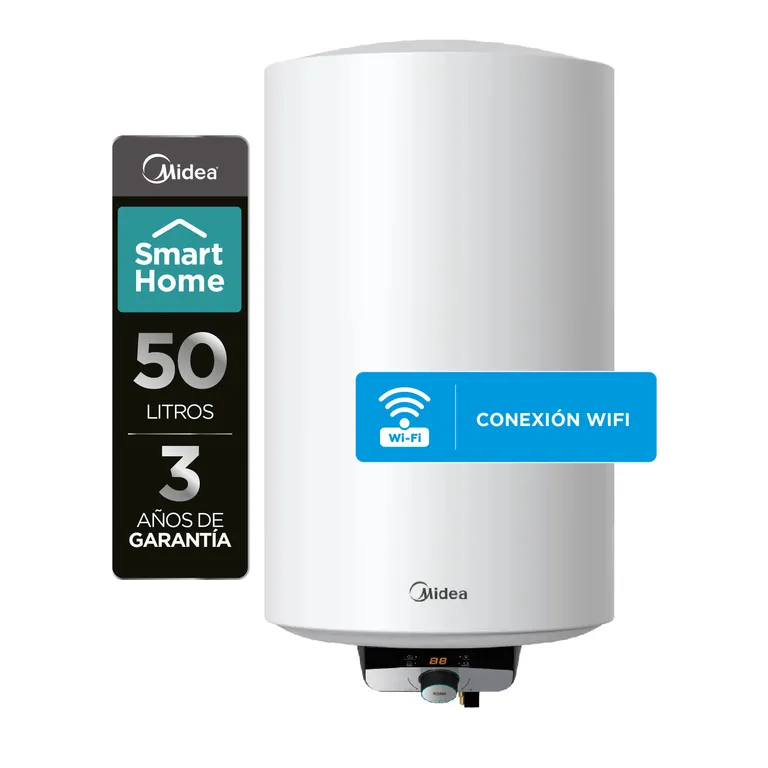 MIDEA - Termo con Wifi Eléctrico 100 Litros 1.8 kW de Muro | Ofertitas