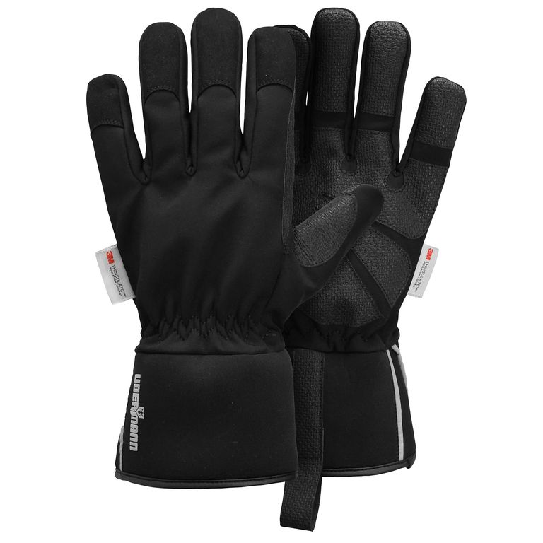 UBERMANN - Guante de Poliéster L Negro | Ofertitas