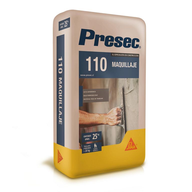 SIKA - Mortero Presec Para Maquillaje Muros Y Cielos 25 Kg | Ofertitas