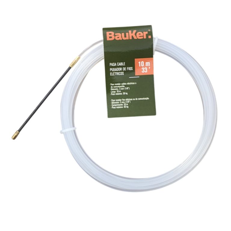 BAUKER - Pasacable de nylon 10 metros | Ofertitas