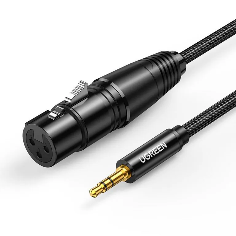 UGREEN - Cable de Audio para Microfono XLR H a Plug 3.5mm M Reforzado 2 ...