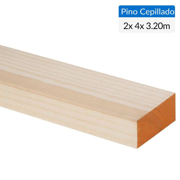 GENERICO - Pino Certificado Seco Cepillado 2x4 3,2 m | Ofertitas