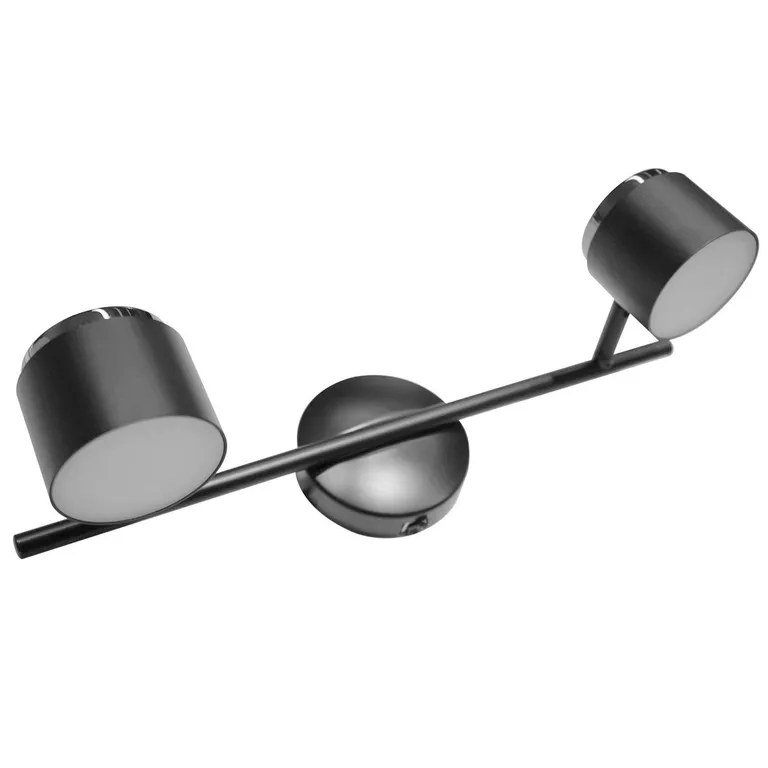 JUST HOME COLLECTION - Barra Led Kivu 2 Luces Metal Negro | Ofertitas