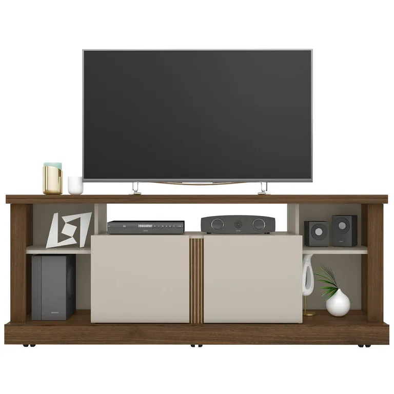 JUST HOME COLLECTION - Mesa TV Jeri Café 65 " 160x66x37 cm | Ofertitas