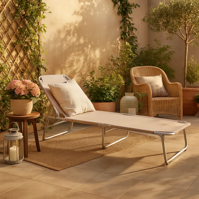 KLIMBER - Reposera Plegable Aluminio Gris | Ofertitas