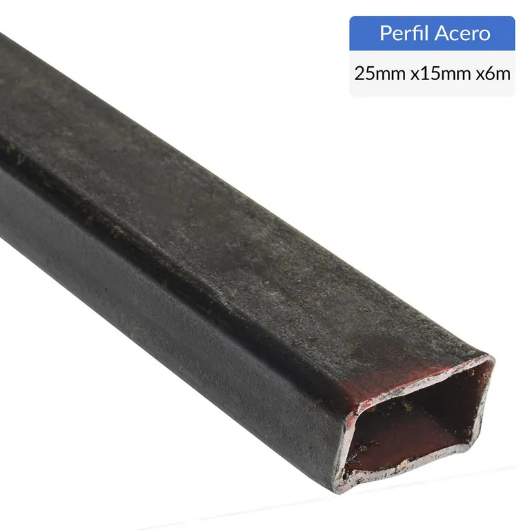 GENERICO - Perfil Rectangular Acero 25x15x1,5 mm 6 m | Ofertitas