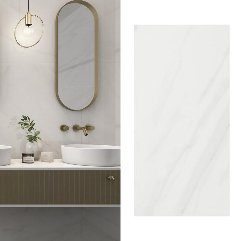 PAMESA - Porcelanato 60x120 cm Lenci White Blanco 1.44 m2 | Ofertitas