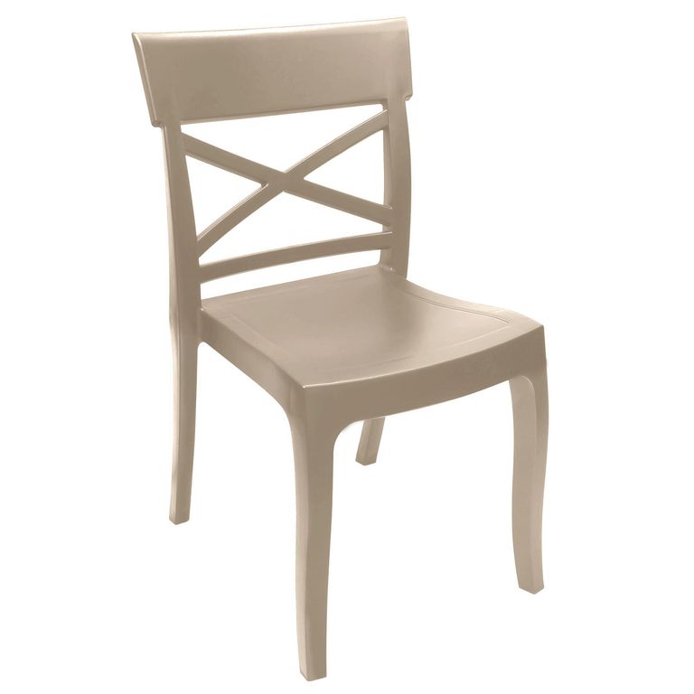 JUST HOME COLLECTION - Silla terraza resina beige | Ofertitas