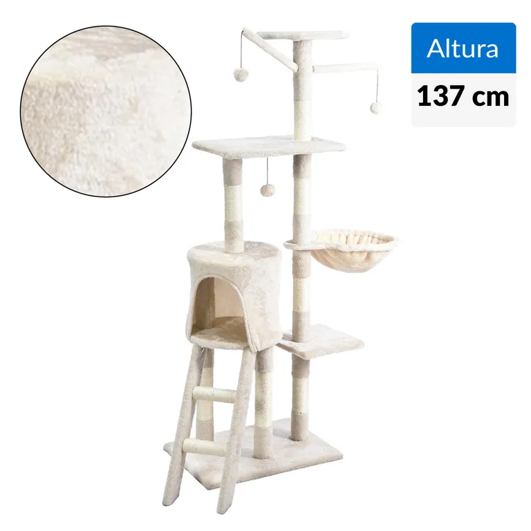 PETIZOOS - Rascador para gato 137 cm | Ofertitas