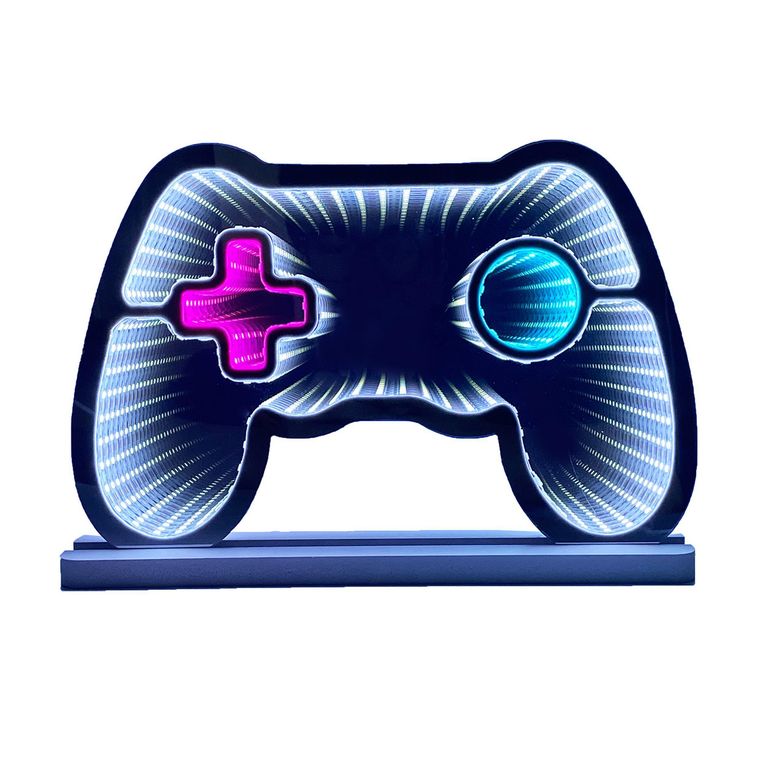 JUST HOME COLLECTION - Lámpara Mesa Led Neón Gamer Multicolor 5.8 W ...