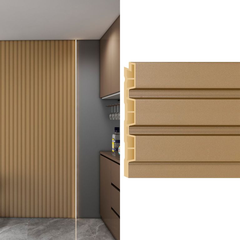 HOLZTEK - Wall Panel Wpc 12x240 cm Dorado 0.28 m2 | Ofertitas