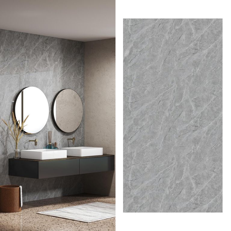 HOLZTEK - Wall Panel Milano 120x240 cm Gris 2.88 m2 | Ofertitas