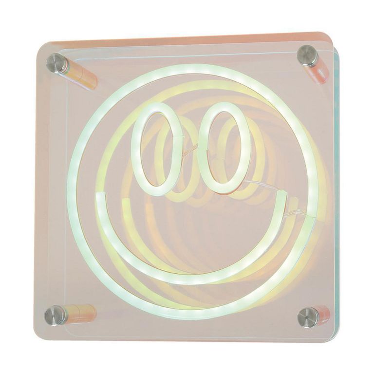 JUST HOME COLLECTION - Lámpara Mesa Led SMILE Incoloro/Transparente ...